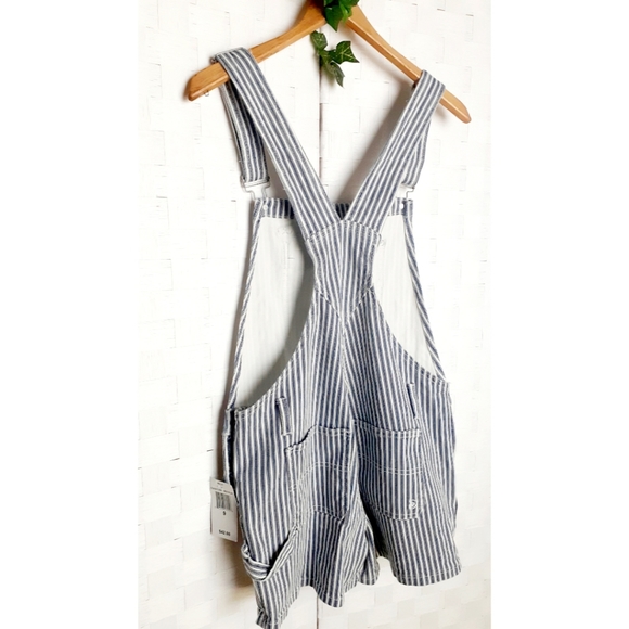 Indigo Rein | Shorts | Indigo Rein Stripe Shortalls In Medium Bluewhite ...